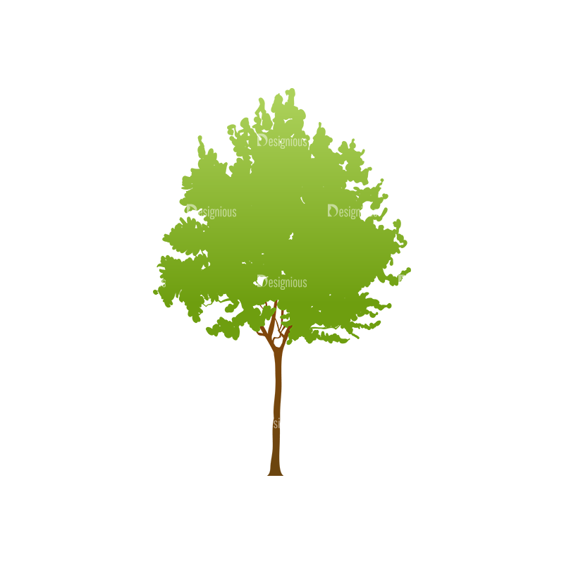 Green Trees Vector Tree 27 - Designious